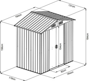 LANIT PLAST, s.r.o. zahradní domek LANITPLAST MAXTORE 65 ZELENÝ LG1872
