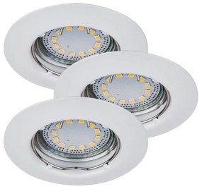 Rabalux LED zápustné bodové svítidlo Lite 3x3W | 720lm | 3000K | IP40 - set 3 svítidel, kruhové