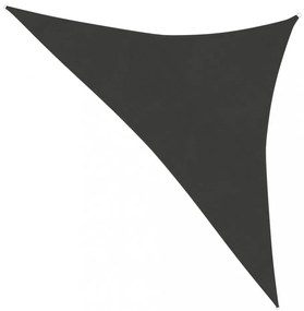 Stínící plachta trojúhelníková HDPE 2,5 x 2,5 x 3,5 m Dekorhome Antracit