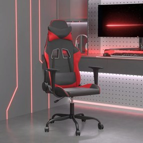 Masážní herní židle černá a červená umělá kůže - Default Title