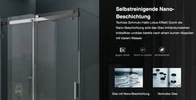 design sprchový kout RAVENA 17-2 - CHROM 100-160cm