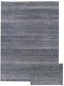Diamond Carpets koberce Ručně vázaný kusový koberec Diamond DC-MCN Dark blue/silver - 365x457 cm