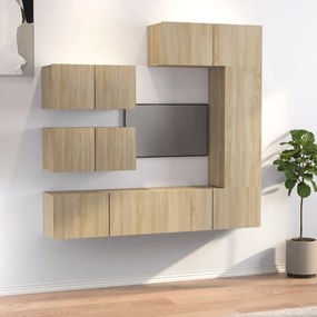 6dílný set TV skříněk dub sonoma kompozitní dřevo 3114552