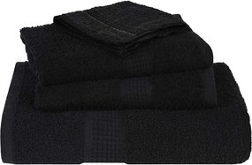 Ručníky FROGN 10 ks černé 50x100 cm 360 g/m² 136952