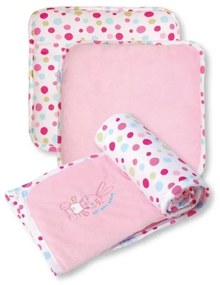 BabyMatex komplet deka + polštář růžová