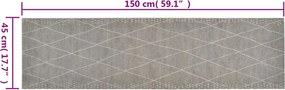 Kuchyňský koberec omyvatelný Kosočtverce 45 x 150 cm samet 136564