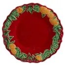 Dezertní Talířek - 22 Cm, Červený - Keramika