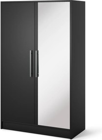 Alarica 120 Szafa Czarny z lustrem