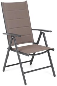 Home Garden Zahradní set Ibiza s 8 židlemi a stolem 185 cm, šedý/taupe