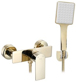 Rea Urban, sprchová baterie s bodovou ruční sprchovou sadou, zlatá, REA-B9913