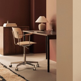AUDO (MENU) Kancelářská židle Co Task Chair s područkami, Chrome / Natural Oak