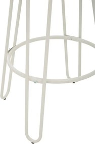 Bílá/v přírodní barvě barová stolička z jilmového dřeva (výška sedáku 75 cm) District – Premier Housewares