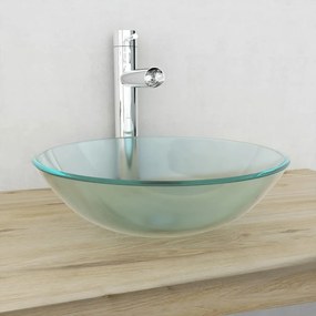 Umyvadlo z tvrzeného skla 42 cm matné 142230
