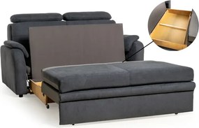 Pohovka Elegant 2,5F rozkládací, šedá (soro 97)