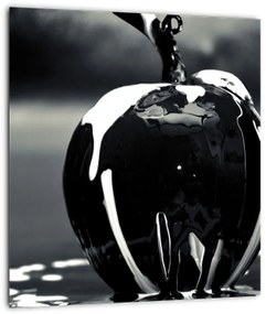 Obraz černého jablka (30x30 cm)