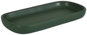 Erga Nero, keramický podnos pro postavení 25,7x11,5 cm, zelená matná, ERG-08364