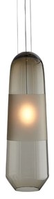 Luxusní skleněné závěsné svítidlo Limpid Light L Délka kabelu: 2500 mm, Sklo: Kouřové, Stmívání: Stmívatelné DALI