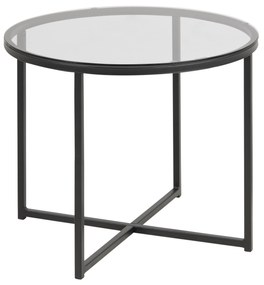 Actona Tmavý odkládací stolek Corlu, 55x55x45 cm