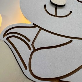 LED lampa Medvěd v letadle – Dětské noční světlo na zeď | SENTOP LED0592