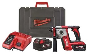 Milwaukee - 18V AKU kombinované kladivo M18 BH-402C, 2x aku 4,0 Ah Li-Ion, nabíječka 4933443330
