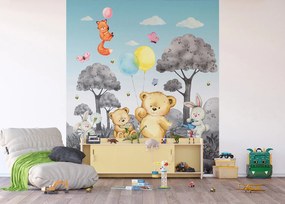 Dětská vliesová fototapeta na zed' Medvídek | 225 x 270 cm | DFTD3P5163