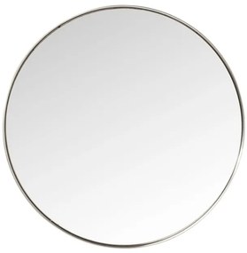 KARE DESIGN Zrcadlo Curve Round 100 cm - nerezová ocel 100 × 100 × 5 cm