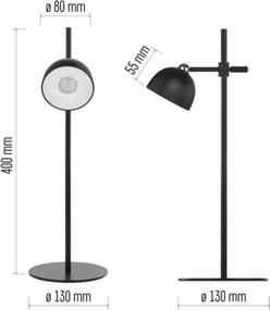 Nabíjecí stolní LED lampa Sophie černá