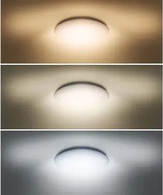 Solight WO788 LED stropní světlo Plain 3CCT 24W kulaté 38cm / 1920lm /