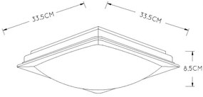 Lucide 79172/13/12 - LED Stmívatelné stropní svítidlo GENTLY LED/12W/230V IP21