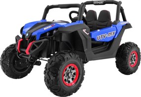 Ramiz Elektrická bugina SuperStar pro děti modrá + MP4 + pohon 4x4 + dálkové ovládání + zavazadlový prostor + LED + zámek dveří