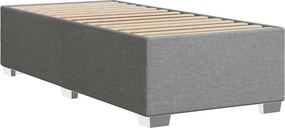 Rám postele bez matrace světle šedý 90 x 200 cm textil 3284443