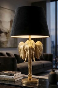 Stolní lampa Elephant 59 cm černo-zlatá