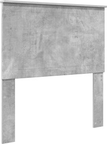 Rám postele s čelo Betonově šedá 90 x 190 cm Kompozitní dřevo 3411362