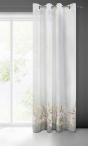 ZÁVĚS NA KROUŽKCÍCH PAMELA 140X250 CM VZOROVANÁ