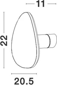 Nástěnné LED svítidlo NOVA LUCE CRONUS 12W 3000K 9084081