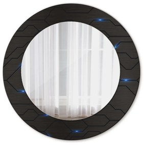 Kulaté dekorativní zrcadlo Futuristický abstrakt fi 50 cm