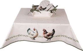 Béžová chňapka - rukavice se slepičkami Barnyard Chicken - 18*30 cm