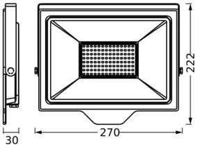 Ledvance - LED Venkovní reflektor FLOODLIGHT ESSENTIAL LED/100W/230V IP65