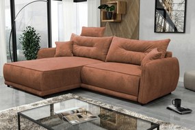 XXXLutz ROHOVÁ SEDAČKA, textil, rezavá MID.YOU - Sedací soupravy - 001574006809
