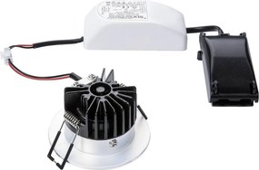 LA 114426 PATTA-I zápustná kartáč. hliník kruhová 230V/500mA LED 9W 38° IP65 3000K - BIG WHITE (SLV)