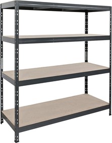 AR Shelving Vysokozátěžový regál Rivet (180x150x60 cm, antracitově šedá)