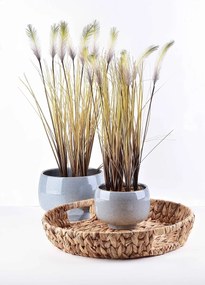 Umělá květina GRASS 55 cm žluto-hnědá