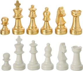 Luxusní šachová sada Chess Bronze & White – 60*15*60 cm