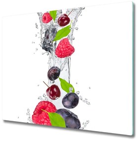 Skleněná krájecí deska Ovoce a voda 60x52 cm