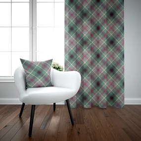 Ervi Gobelínový zatemňovací termo závěs - Tradiční zelený tartan