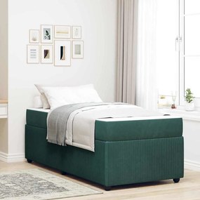 Rám postele Tmavě zelená 90 x 200 cm textil 3398350