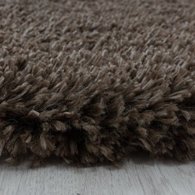 Ayyildiz Kusový koberec FLUFFY 3500, Hnědá Rozměr koberce: 60 x 110 cm