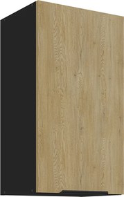 CREMONA cc | horní skříňka 40 G-72 1F policová | 40 cm | černá/cremona