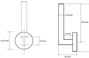 HOPA Držák toaletního papíru rezervní, 55×165×65 mm Barva - 21 - zlatá lesklá KDBE161112030