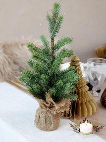 Zelený vánoční stromek v jutě Fleur Fir Tree - 27cm